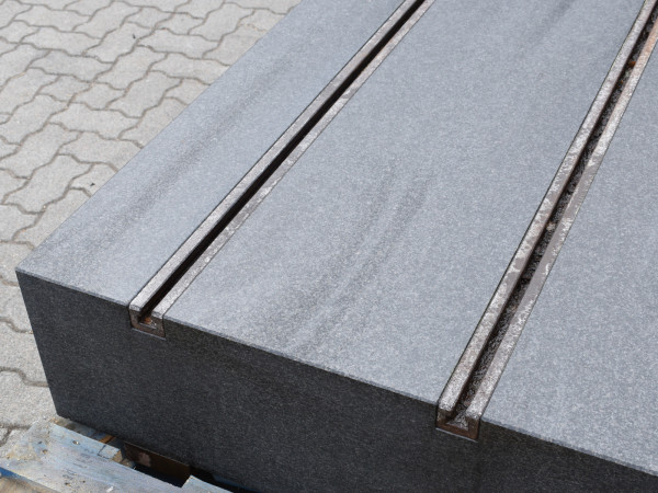 Kontrollplatte Granitplatte 2840 x 1200 x 280 mm (LxBxH) Messplatte m ...