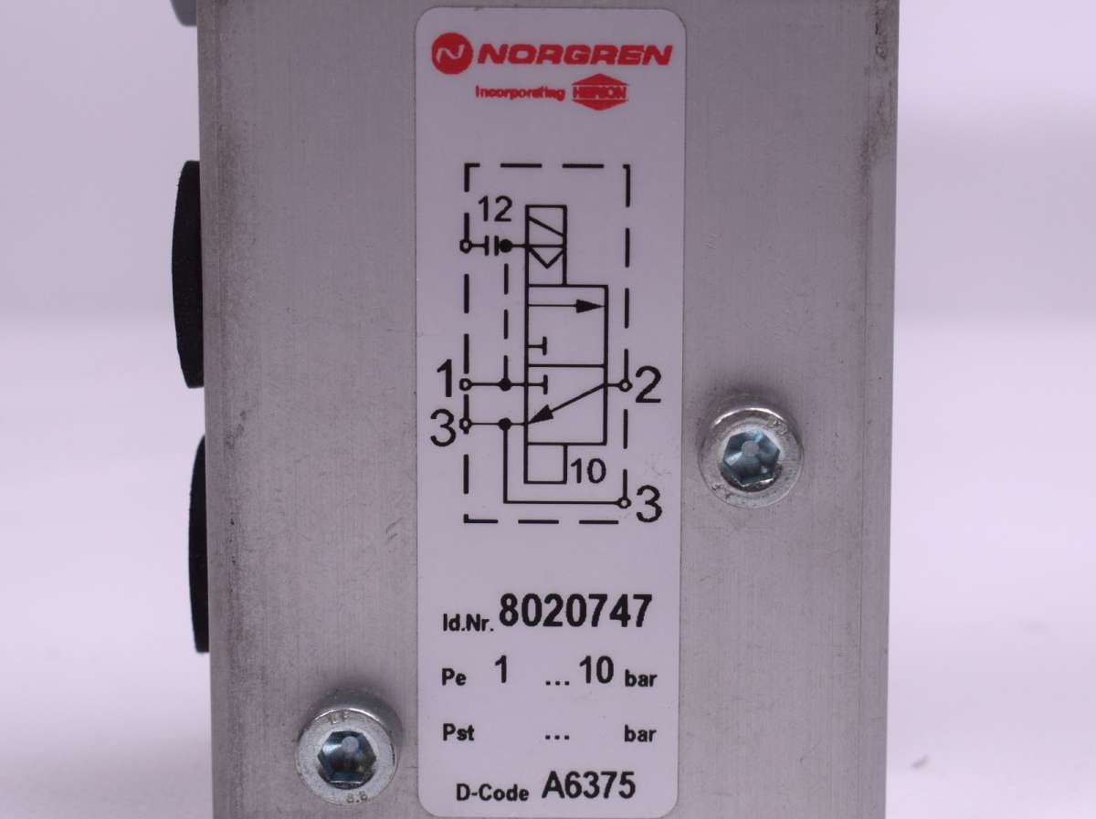 Norgren Magnetventil 8020747 3/2 Wegeventile 10 bar | Ackrutat Shop