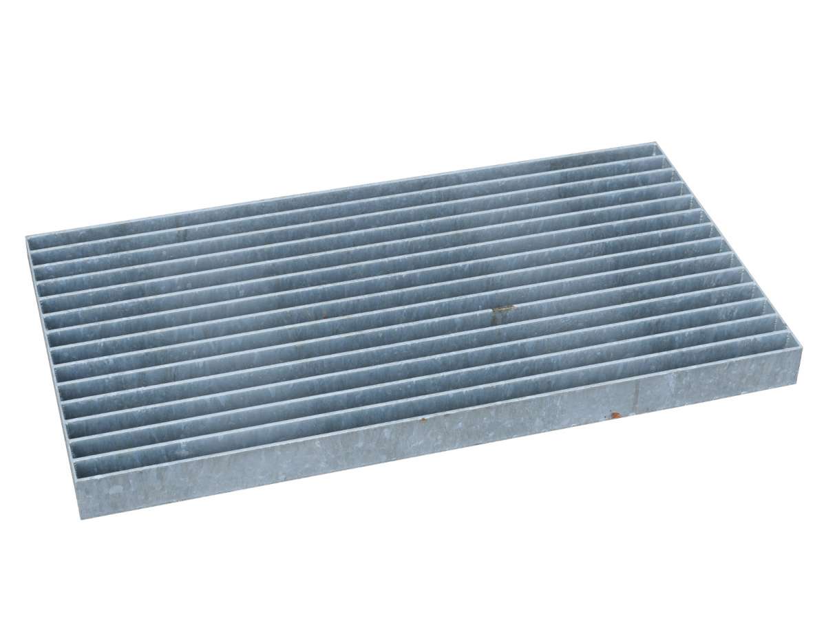 12x Gitterrost 905 x 485 x 60 mm (BxTxH) verzinkt Stahlgitter Industrie ...