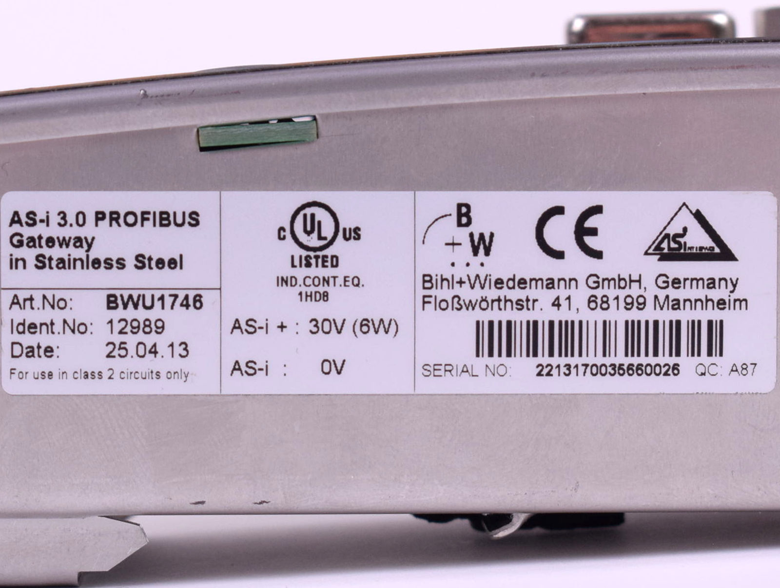 Bihl+Wiedemann Interface AS-i 3.0 Profibus BWU1746 | Ackrutat Shop