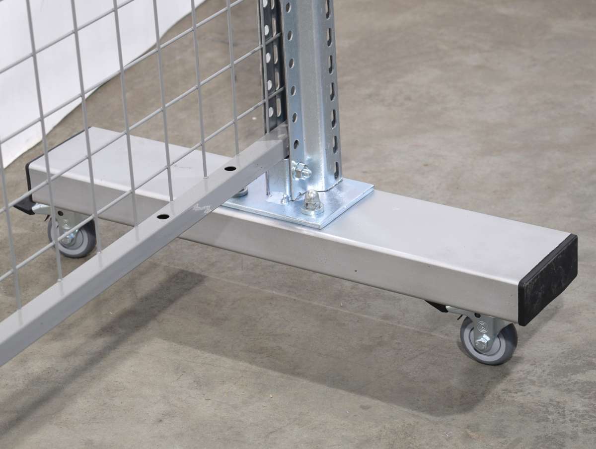 Absperrgitter 2225 x 515 x 1360 (BxTxH) mobile Trennwand Gitterzaun ...