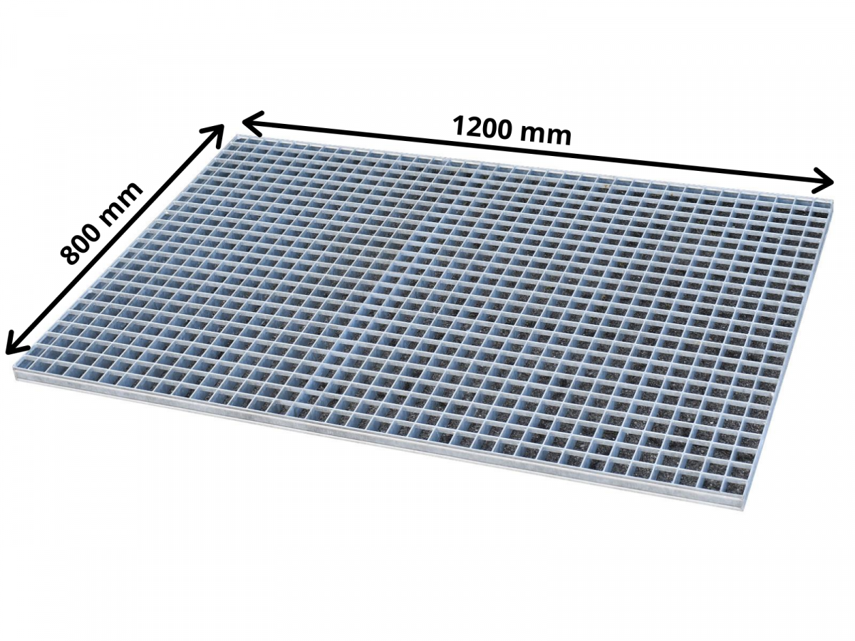 10x Gitterrost 1200 x 800 x 30 mm (BxTxH) Industrie-Rost Stahlgitter ...