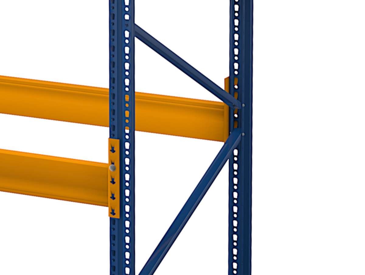 Diagonale Fachwerkstrebe Nedcon passend für Palettenregalrahmen T1100 ...