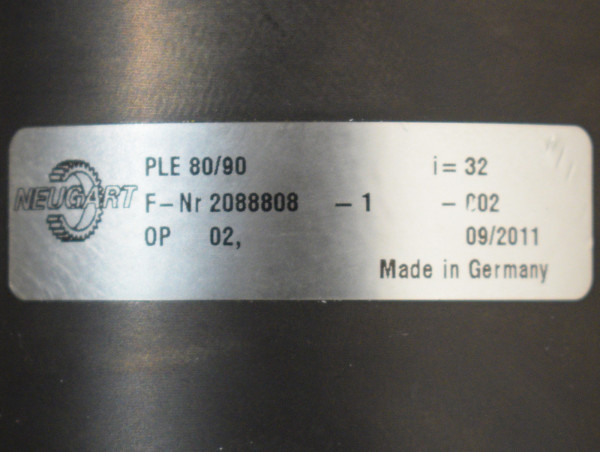 Neugart Planetengetriebe PLE 80 / 90 Umlaufrädergetriebe i=32:1 Getriebe