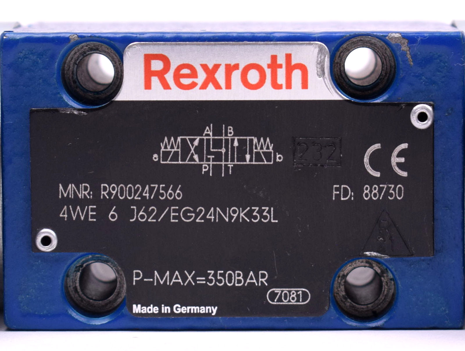 Rexroth 4WE 6 J62/EG24N9K33L Wegeventil R900247566 Ventil 350 bar