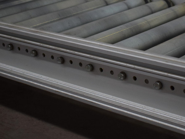 L5975 B500 Rollenbahn 2-teilig Rollenförderer Förderbahn Stückgut ...