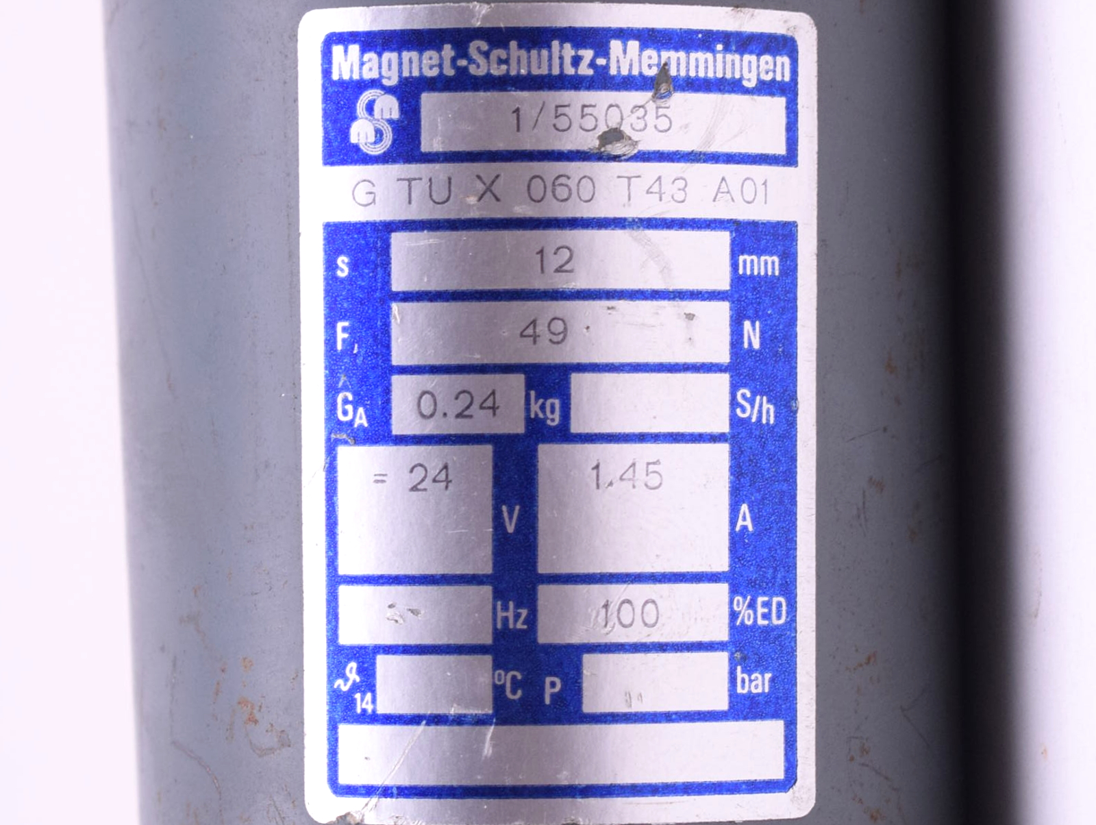 Magnet-Schultz G TU X 060 T43 A01 Umkehrhubmagnet Doppelhubmagnet ...