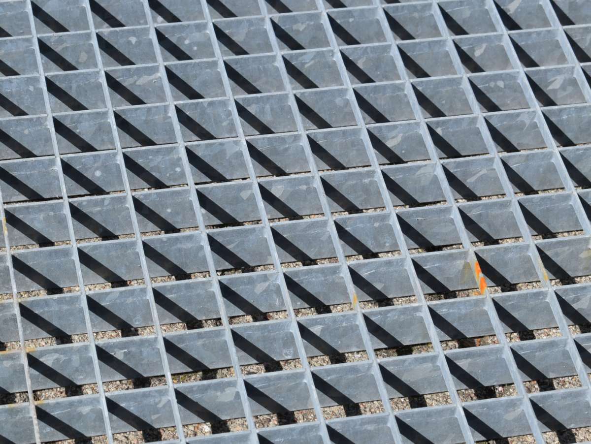 46x Gitterrost 665 x 500 x 30 mm (BxTxH) Stahlgitter verzinkt Industrie ...